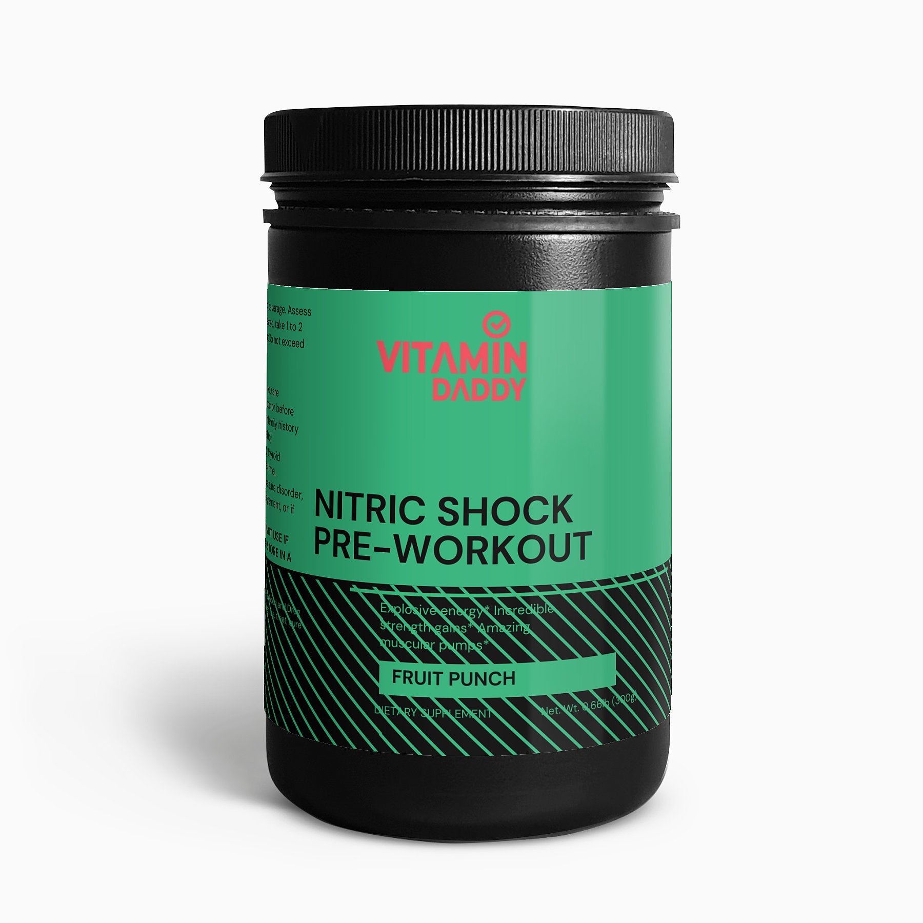 Nitric Shock Pre-Workout Powder (Fruit Punch) – Vitamin Daddy